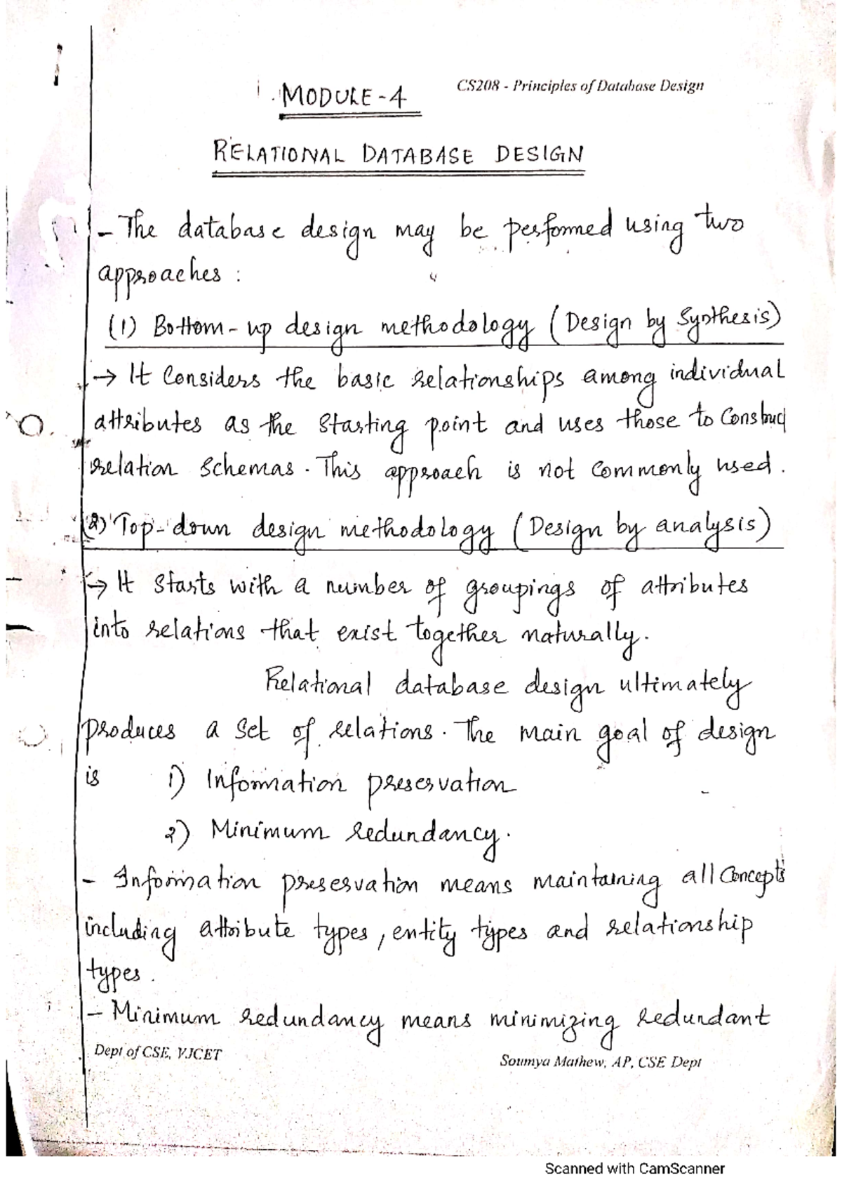 Module 4 - Written note - Introduction To Rdbms And Sql - Studocu
