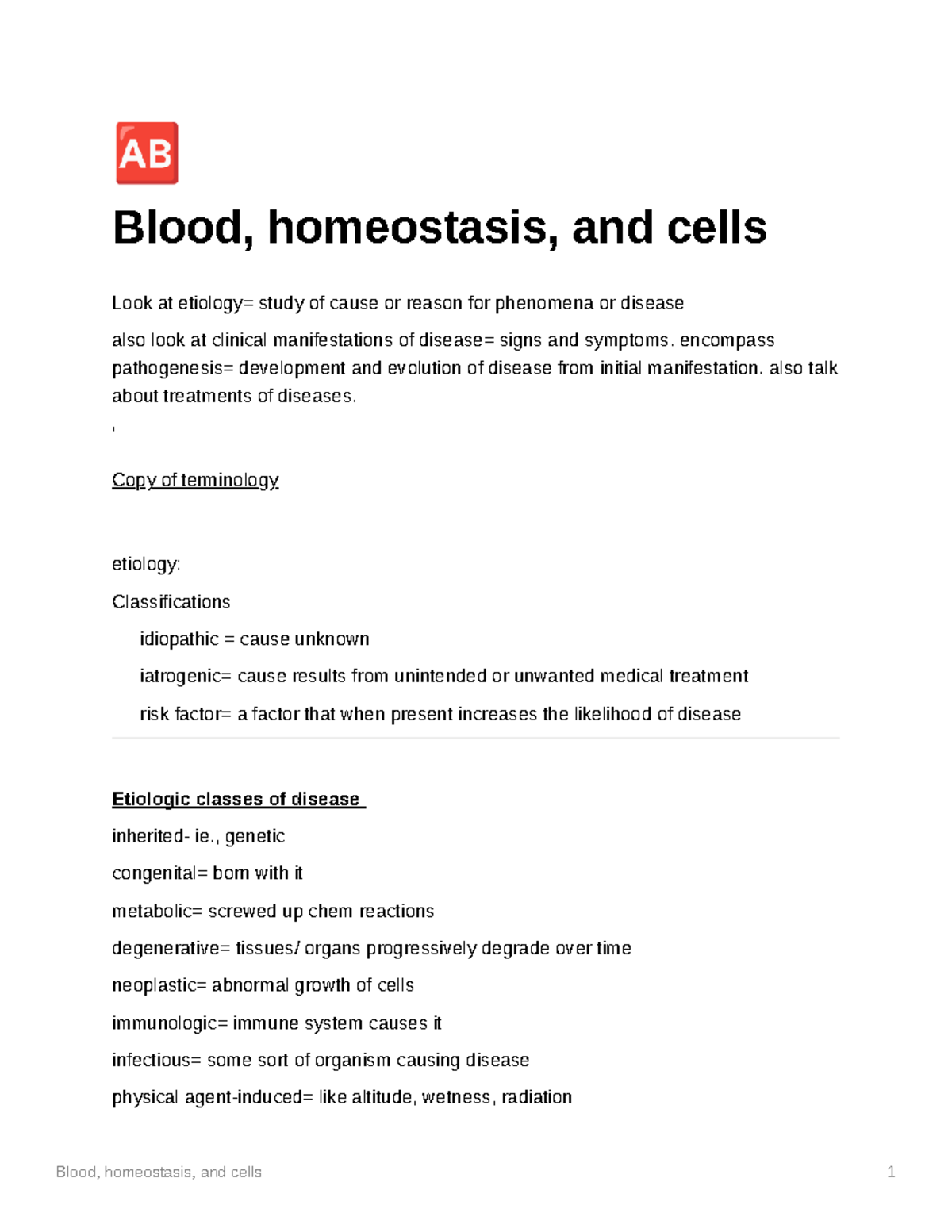 Blood homeostasis and cells - 🆎 Blood, homeostasis, and cells Look at ...