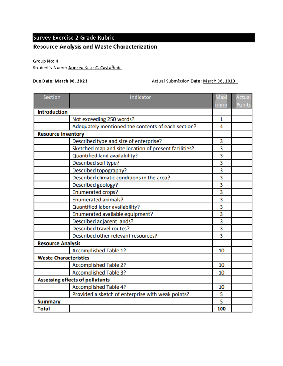 Castaneda LAB2 - All about how to handle waste - Survey Exercise 2 ...