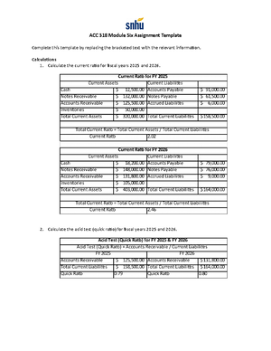 ACC 318 Module Two Assignment - Debt-to-Assets Ratios 1. Calculate the ...