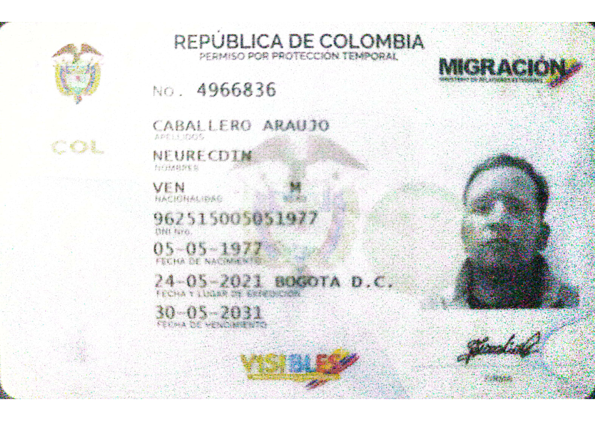Passport File - REPUBLICA DE COLOMBIA PERMISO POR PROTECCION TEMPORAL ...