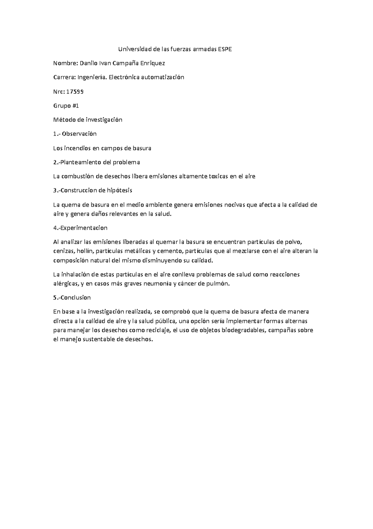 Biologia ESPE - no habras esto - Universidad de las fuerzas armadas ...