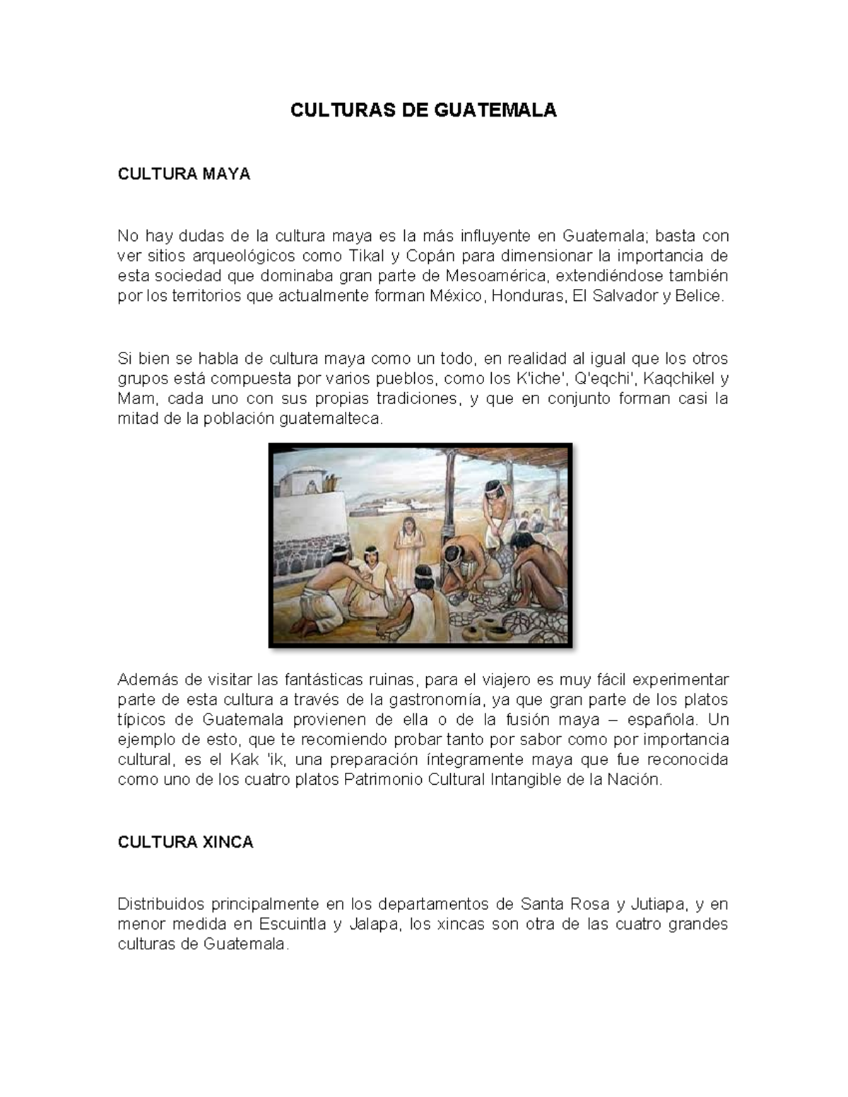 Culturas DE Guatemala - CULTURAS DE GUATEMALA CULTURA MAYA No hay dudas ...