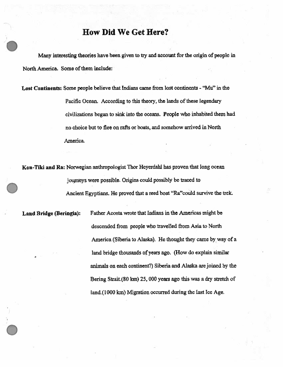 Howdidwegethere - How we got here class notes - How Did We Get Here ...