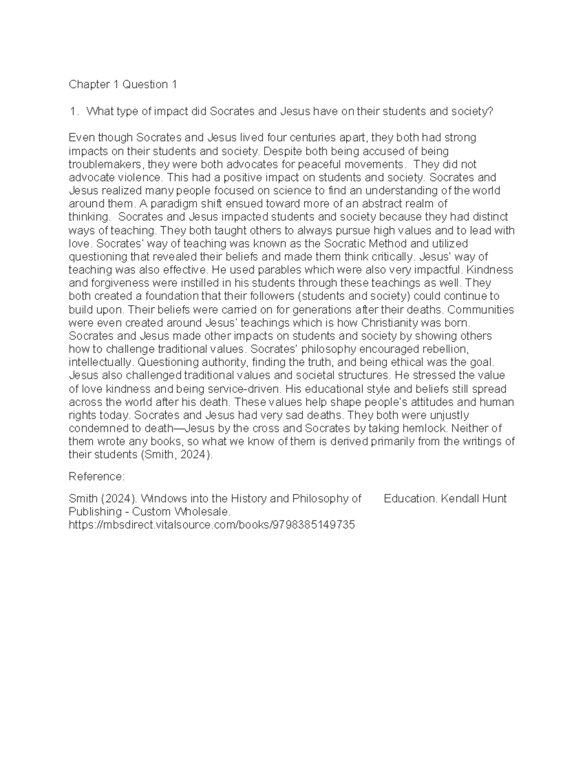 Discussion Early European Philosophy - Chapter 1 Question 1 1. What ...