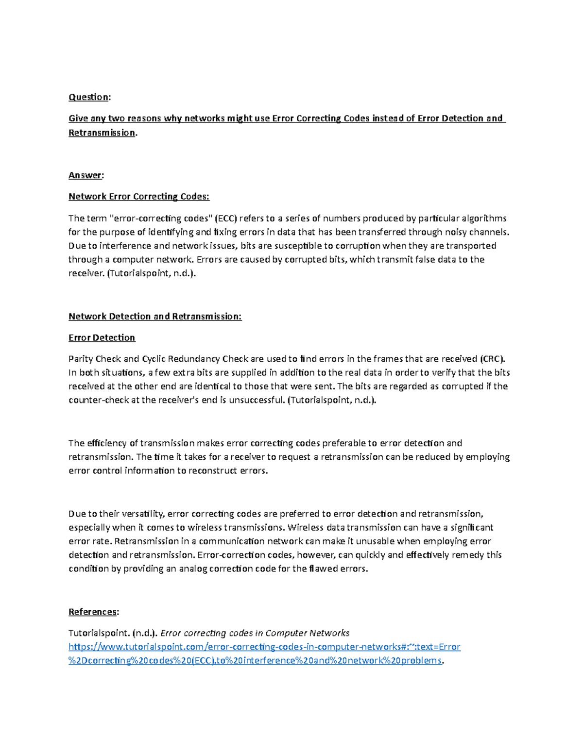 Learning Journal Unit 3A - Question: Give any two reasons why networks ...