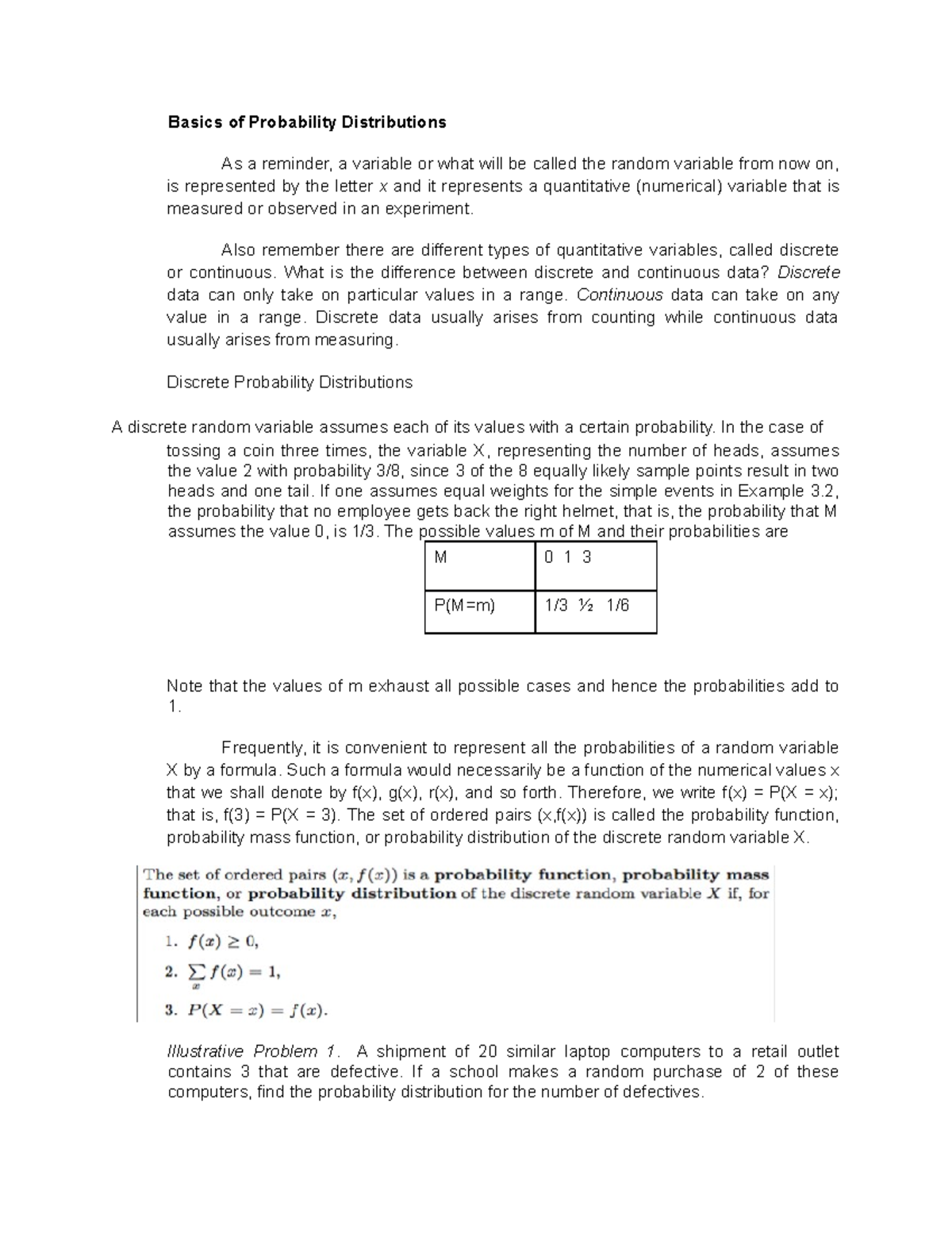 Basics of Probability Distributions - Also remember there are different ...