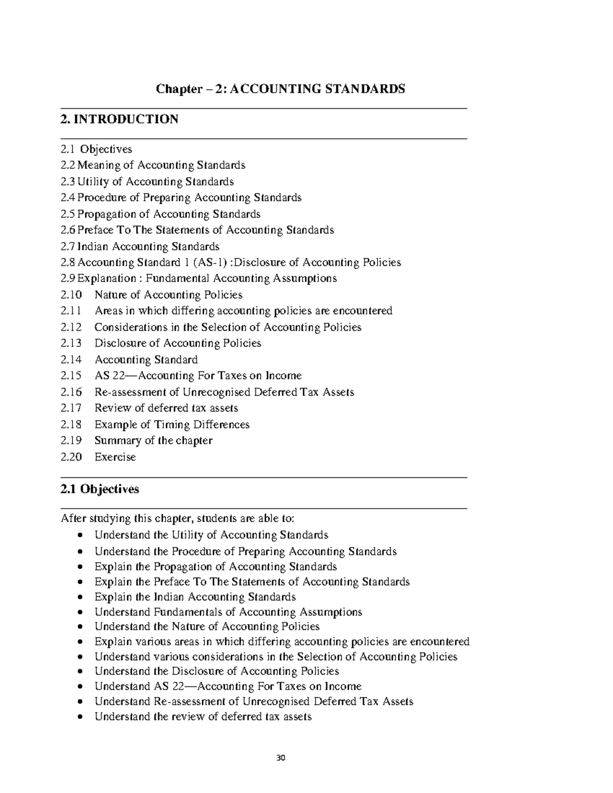 Accounting Theories - Chapter – 2 : ACCOUNTING STANDARDS - Studocu