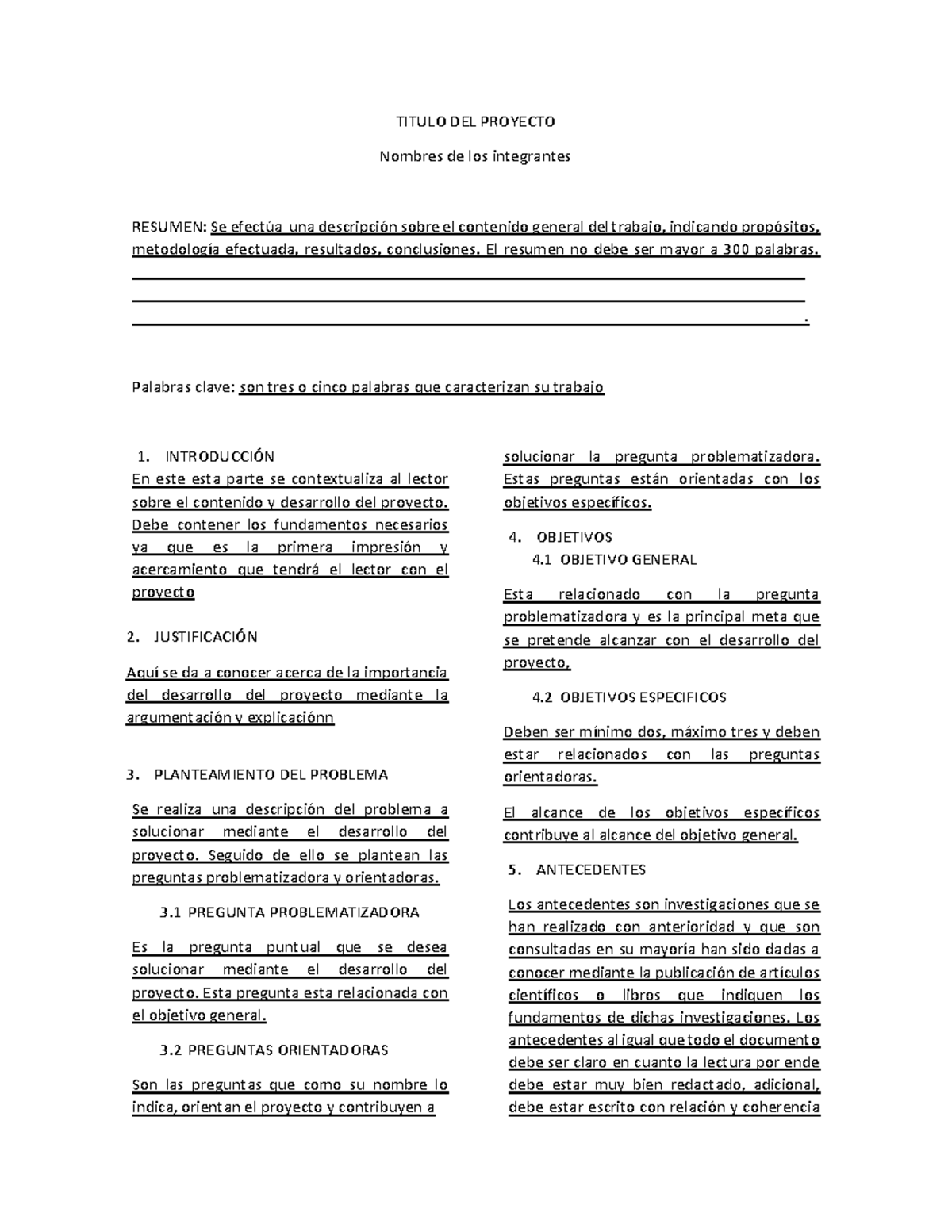 Articulo - afd - TITULO DEL PROYECTO Nombres de los integrantes RESUMEN ...