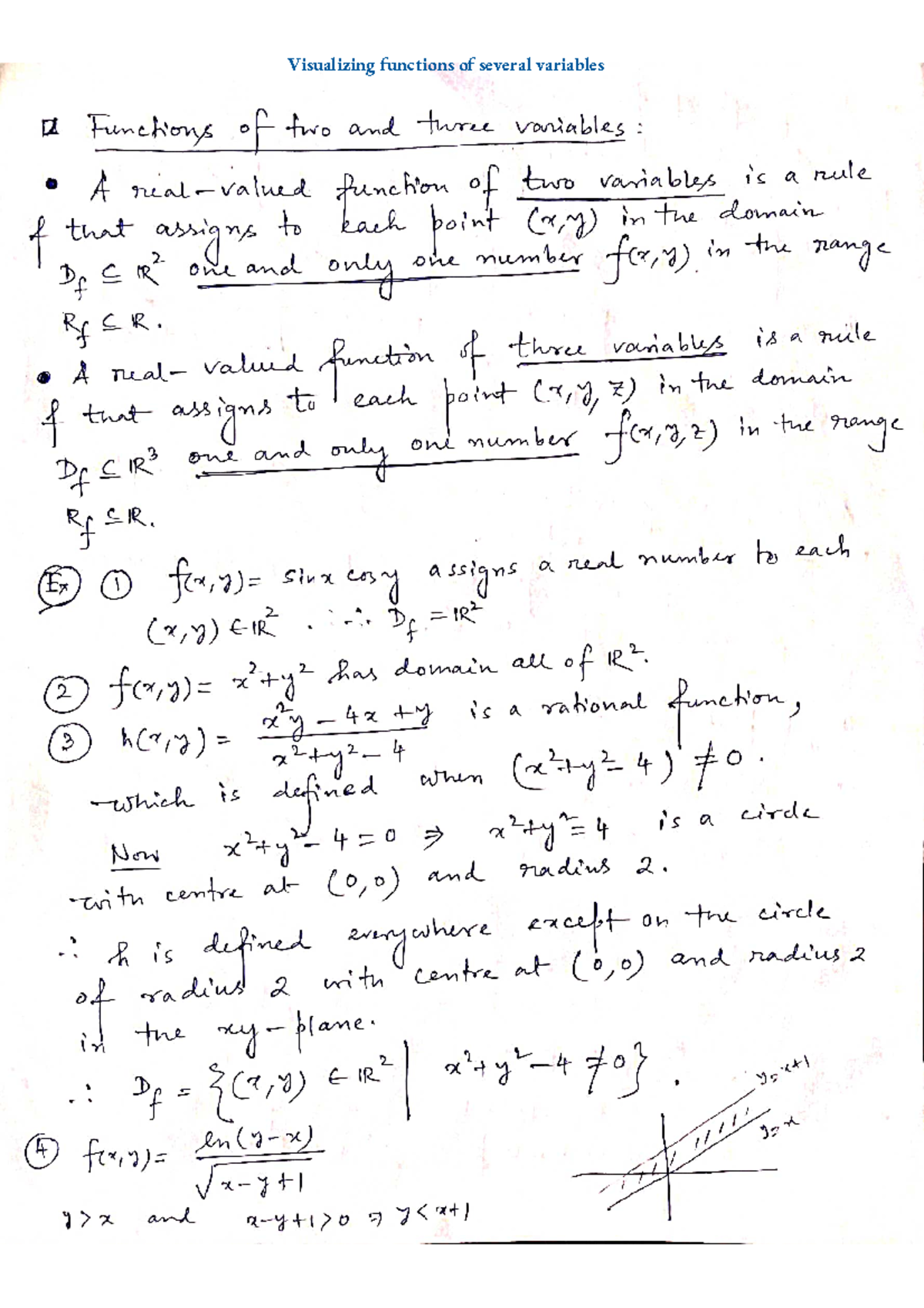 10 level curves, contours, diagrams - MA 242 - Visualizing functions of ...