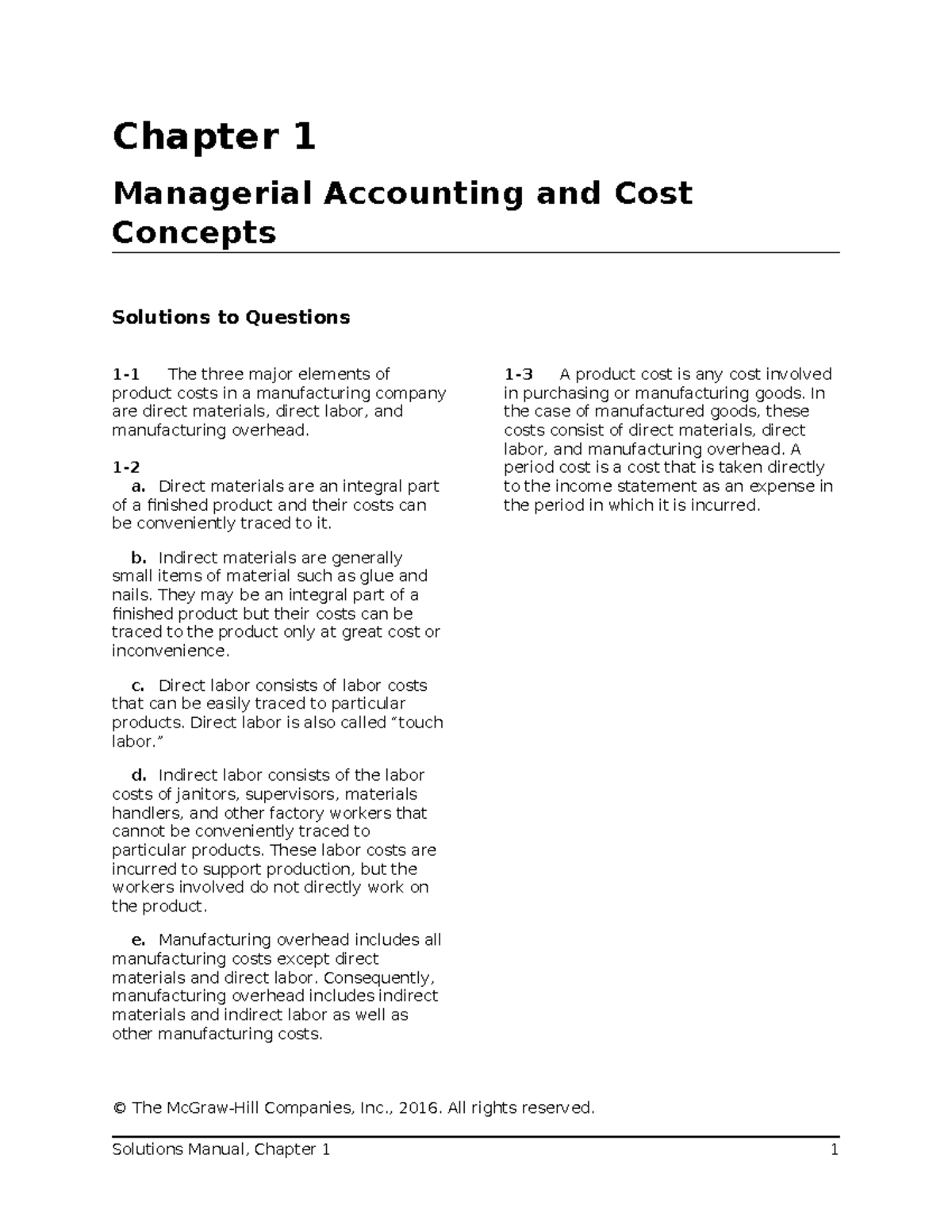 7e BGN CH01 SM - Questions on a chapter - Chapter 1 Managerial ...