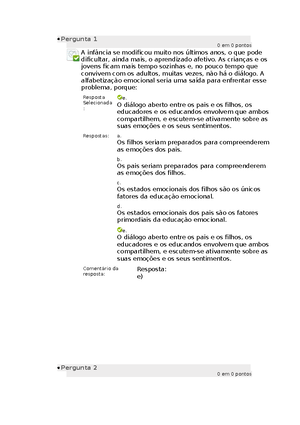 PTDA - Questionário 1 - respostas ava - QUESTIONÁRIO 1 – PDTA – (AVA) – 2023. PERGUNTA 1 Leia o ...