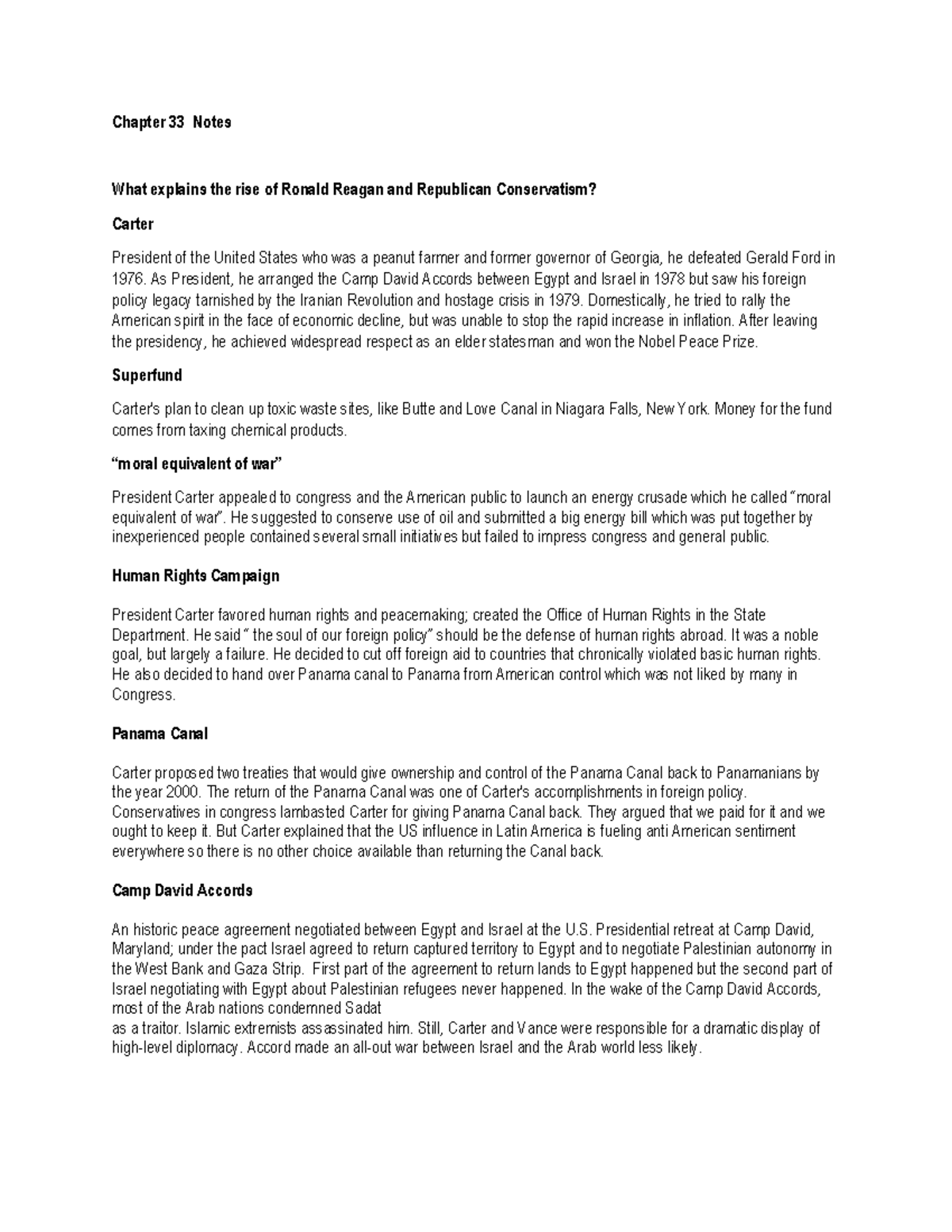 Chapter 33 Notes - Summary self written - Chapter 33 Notes What ...