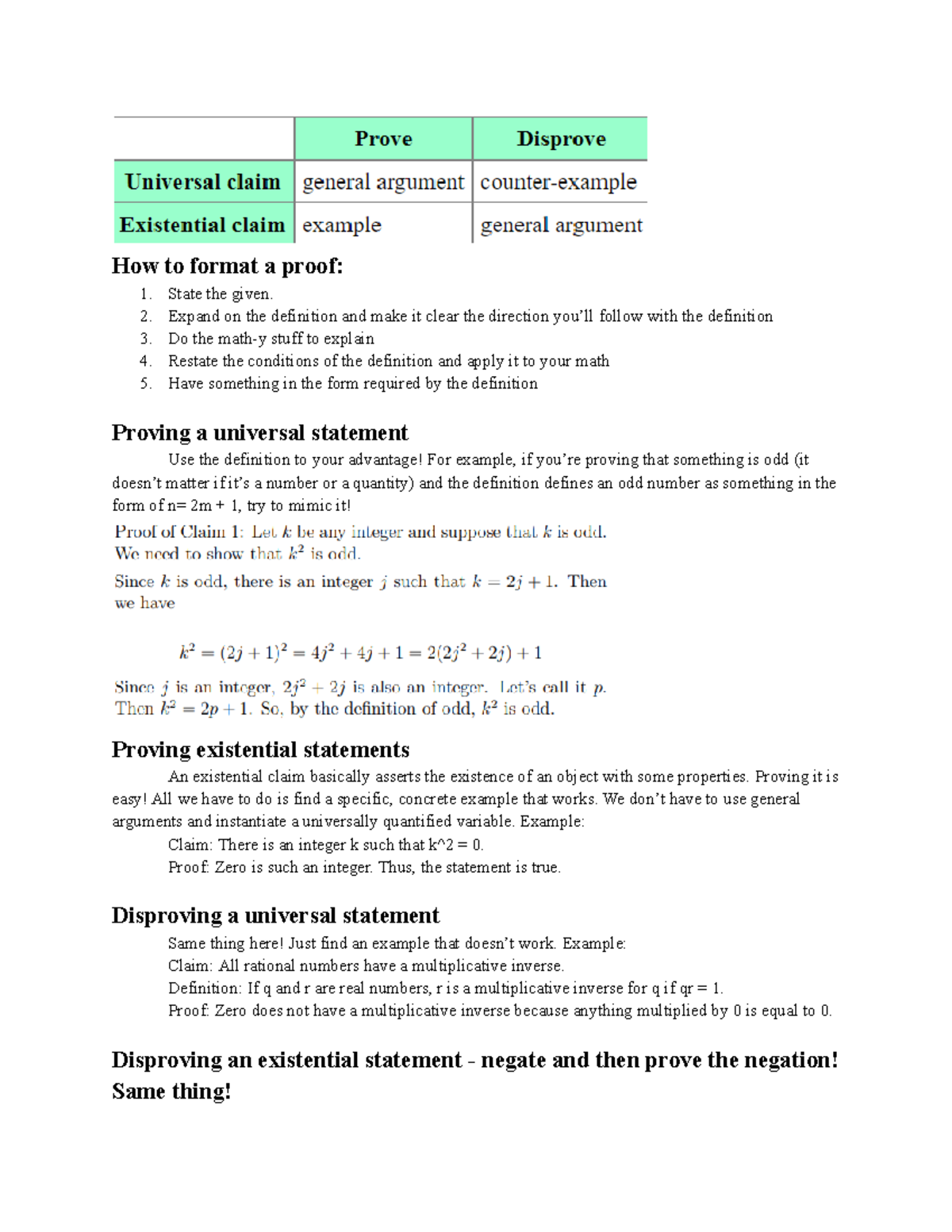 Proofs - How to format a proof: State the given. Expand on the ...