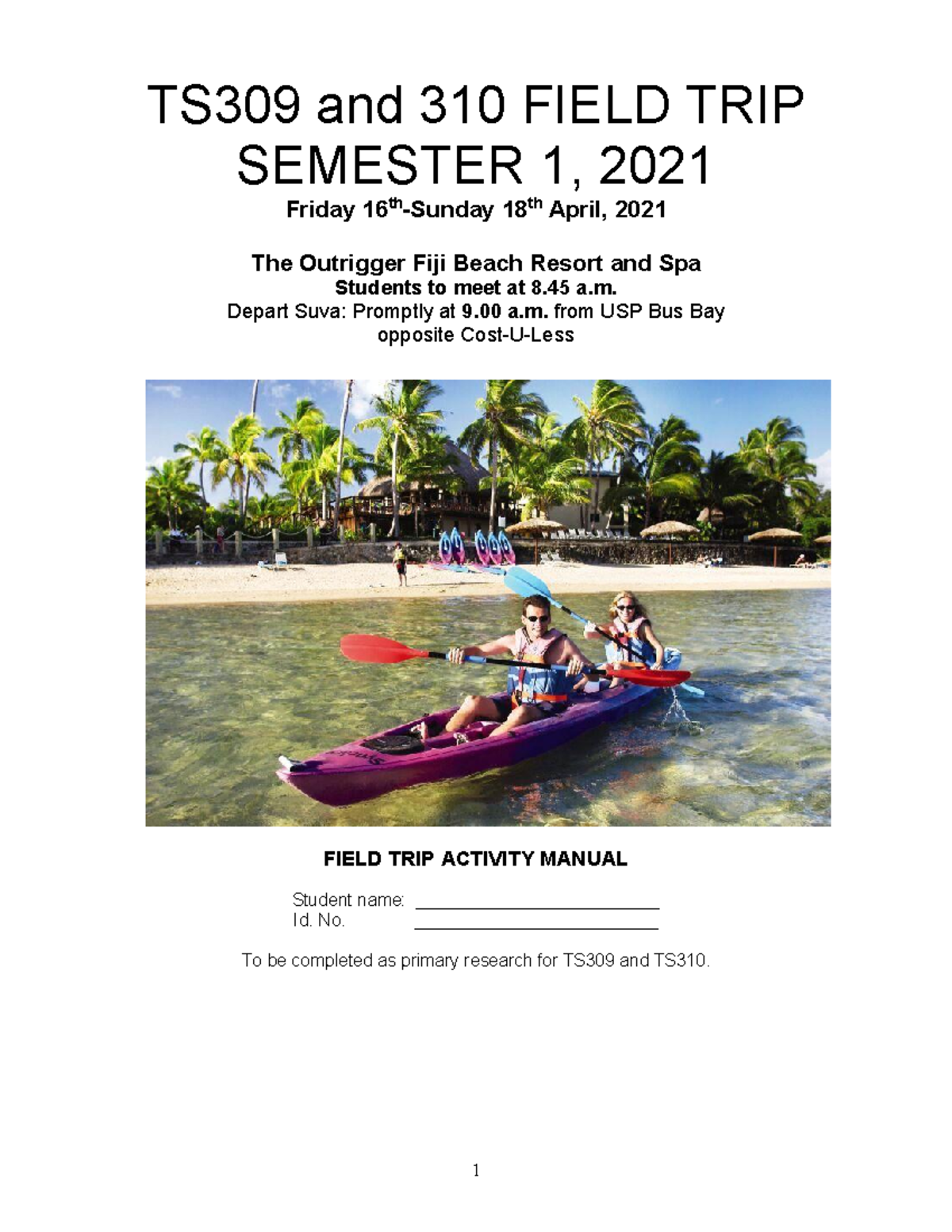 TS309 and TS310 Field trip activity booklet S01-2021 Final - TS309 and ...