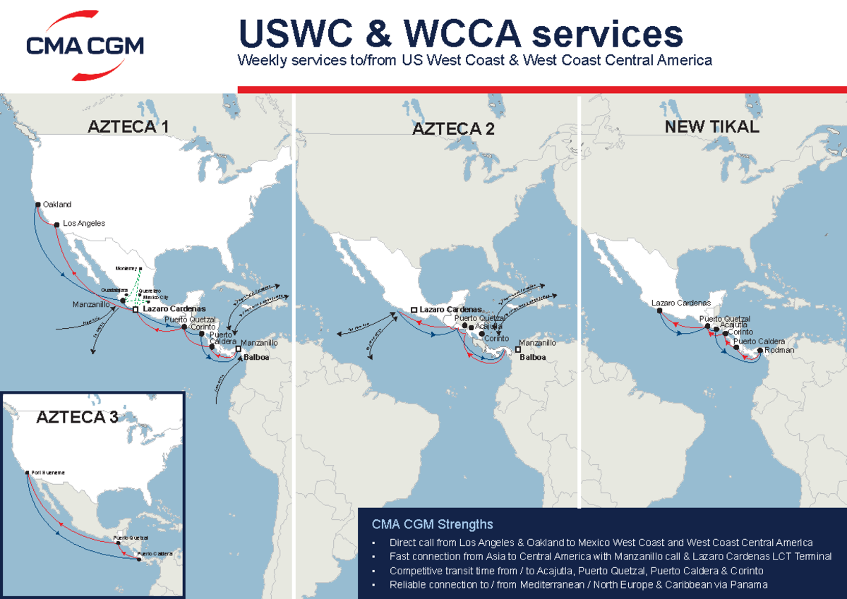 USWC WCCA services - USWC WCCA - From WC SA To/F romM ed&No rthEurope ...