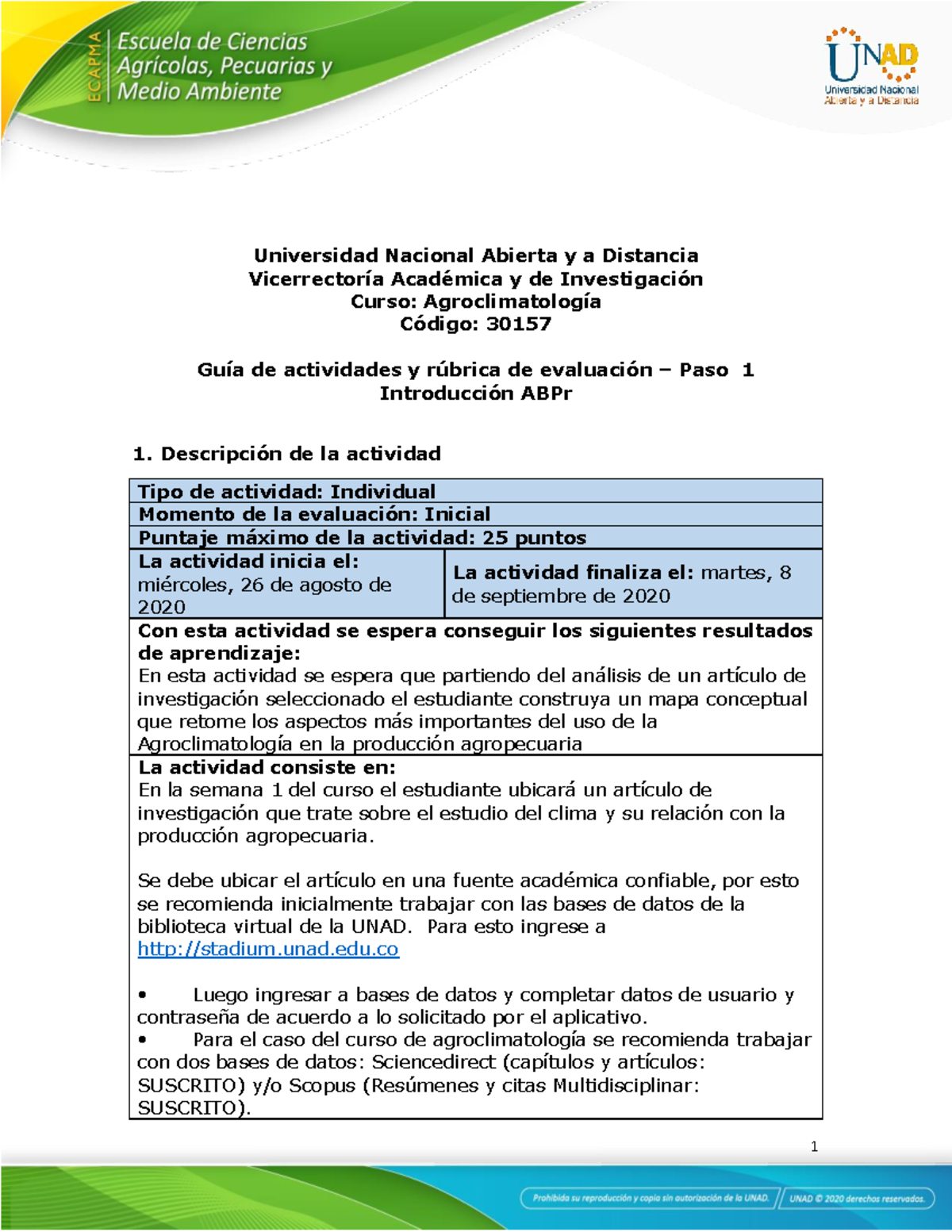 Guía de actividades y Rúbrica de evaluación - Paso 1 - Introducción ...