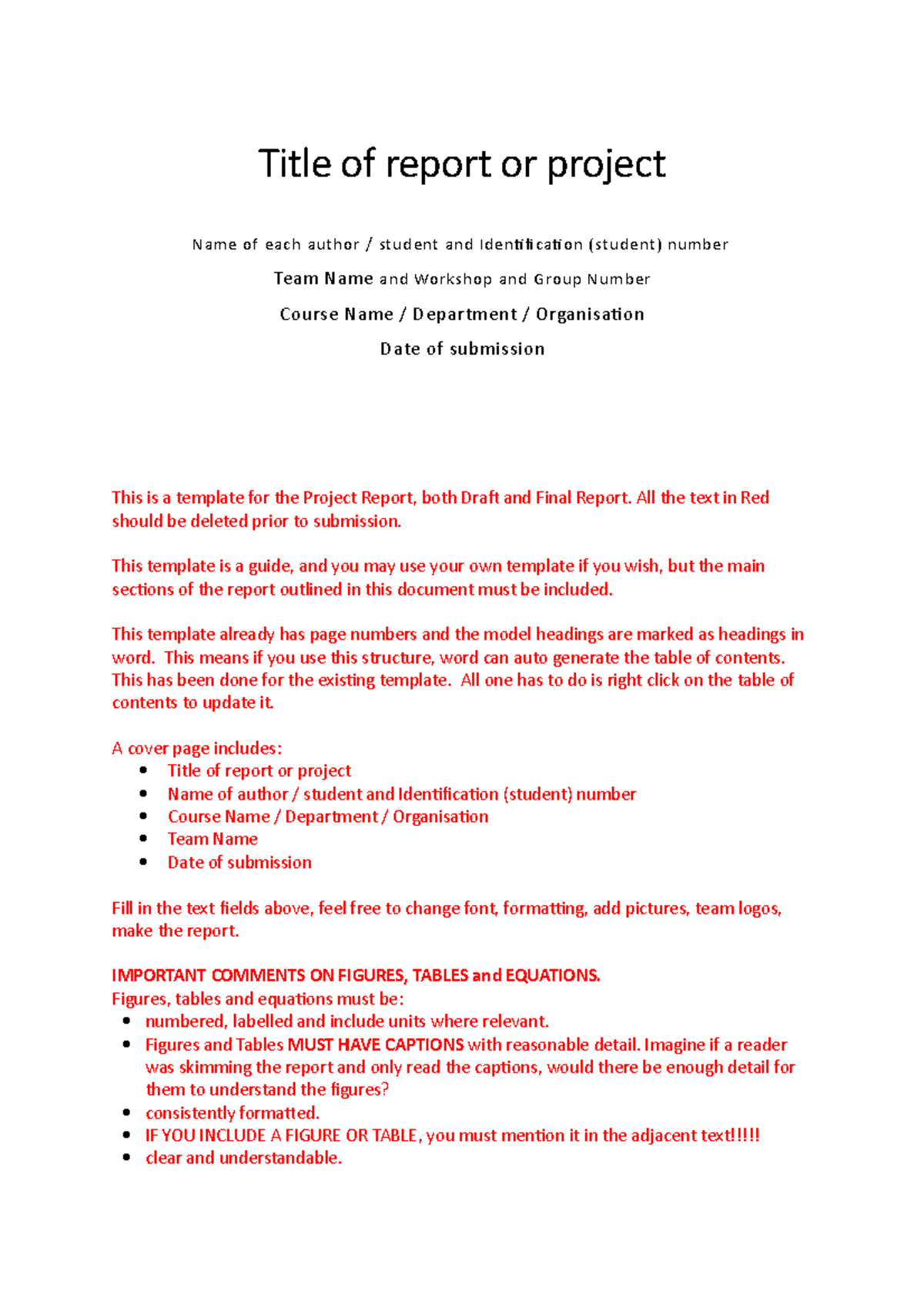 Final Report Template - Tor mayere chudi Title of report or project ...