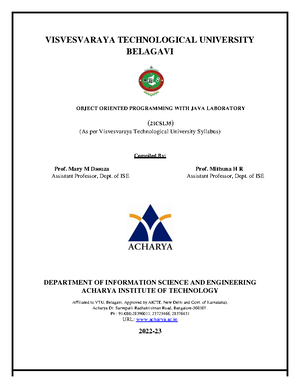 DDCO(BCS302) VTU syllabus (2022 Scheme) - MKV-TEMPLATE for IPCC (26.04 ...