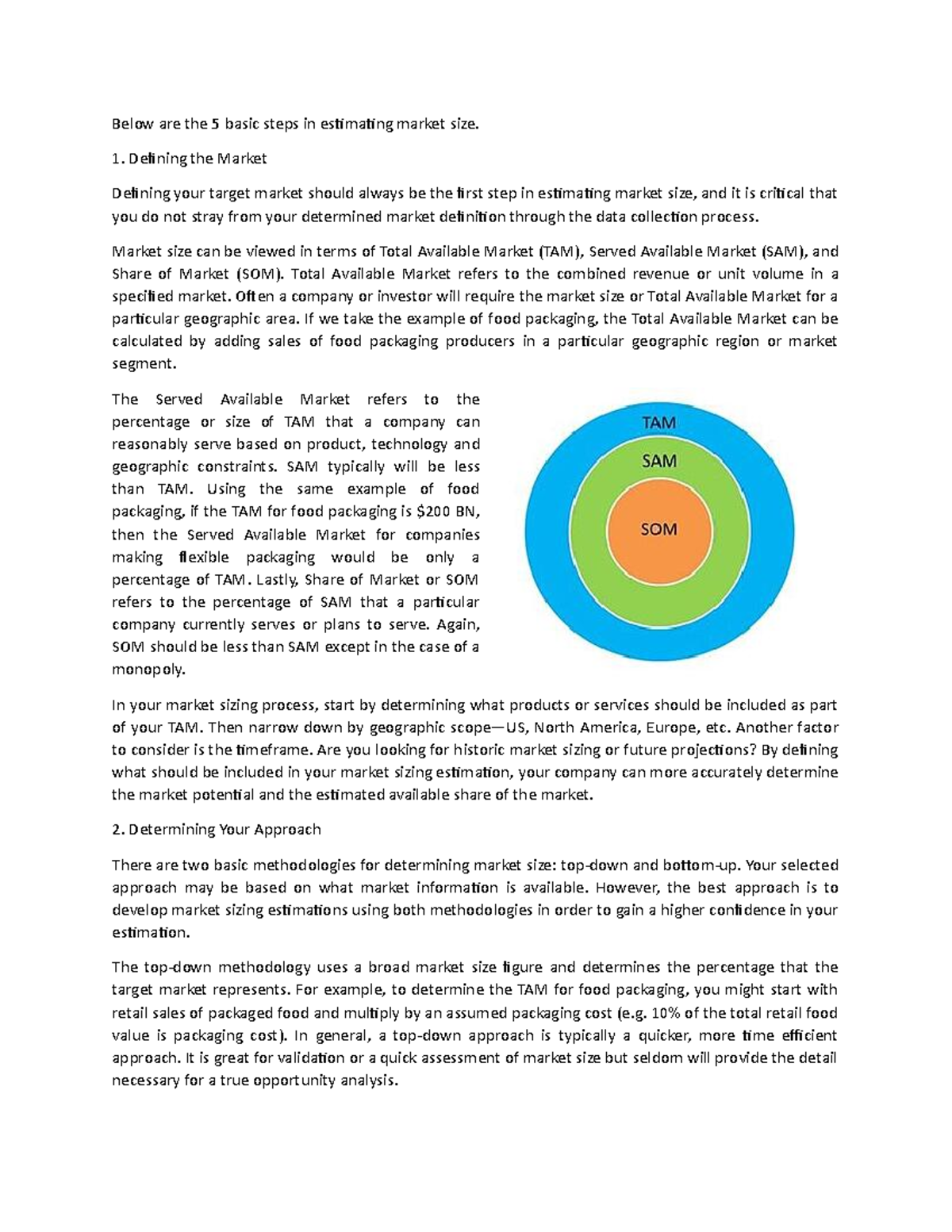 Steps in Estimating Market Size - Below are the 5 basic steps in ...