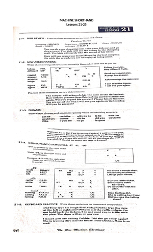 F Machine Shorthand Lessons Part 1 - IRLN NEW MACHINE SHORTHAND LESSON ...