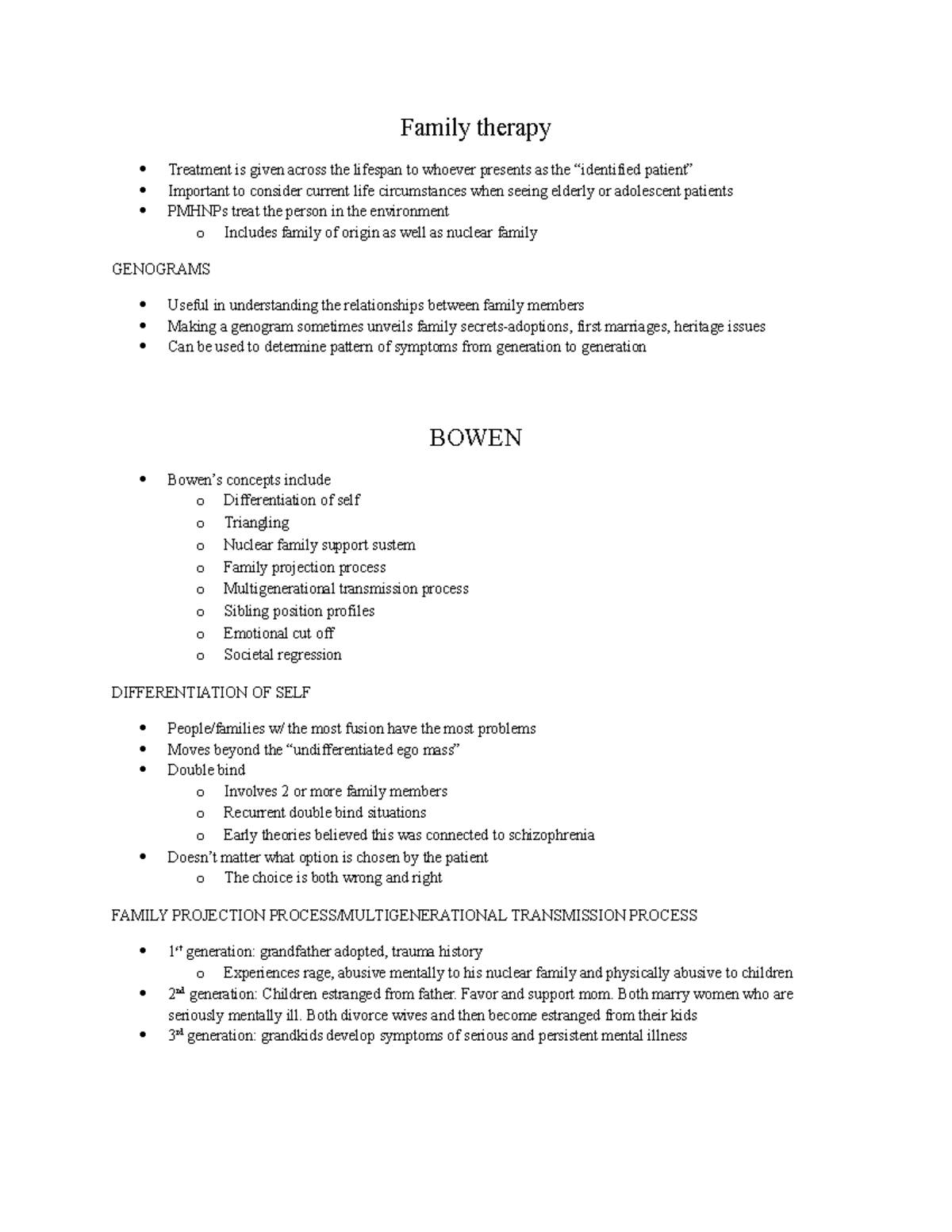 Family Therapy - Family therapy Treatment is given across the lifespan ...
