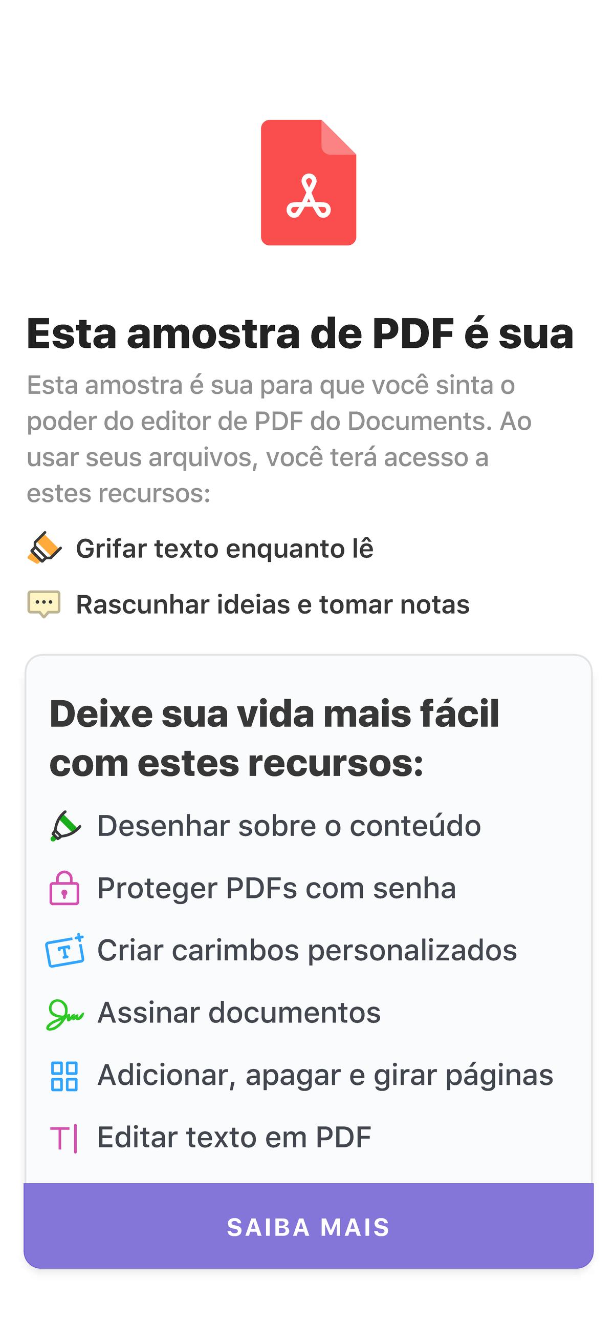 PDF de exemplo - Esta amostra de PDF é sua Esta amostra é sua para que ...