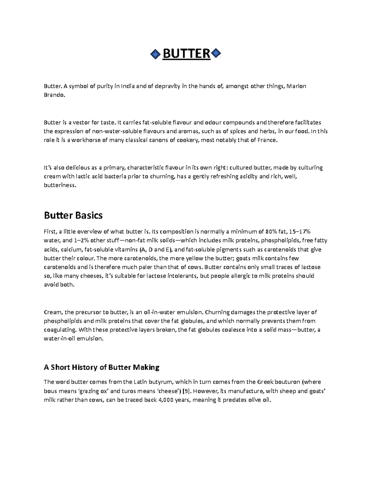 Deep - flkk - BUTTER Butter. A symbol of purity in India and of ...