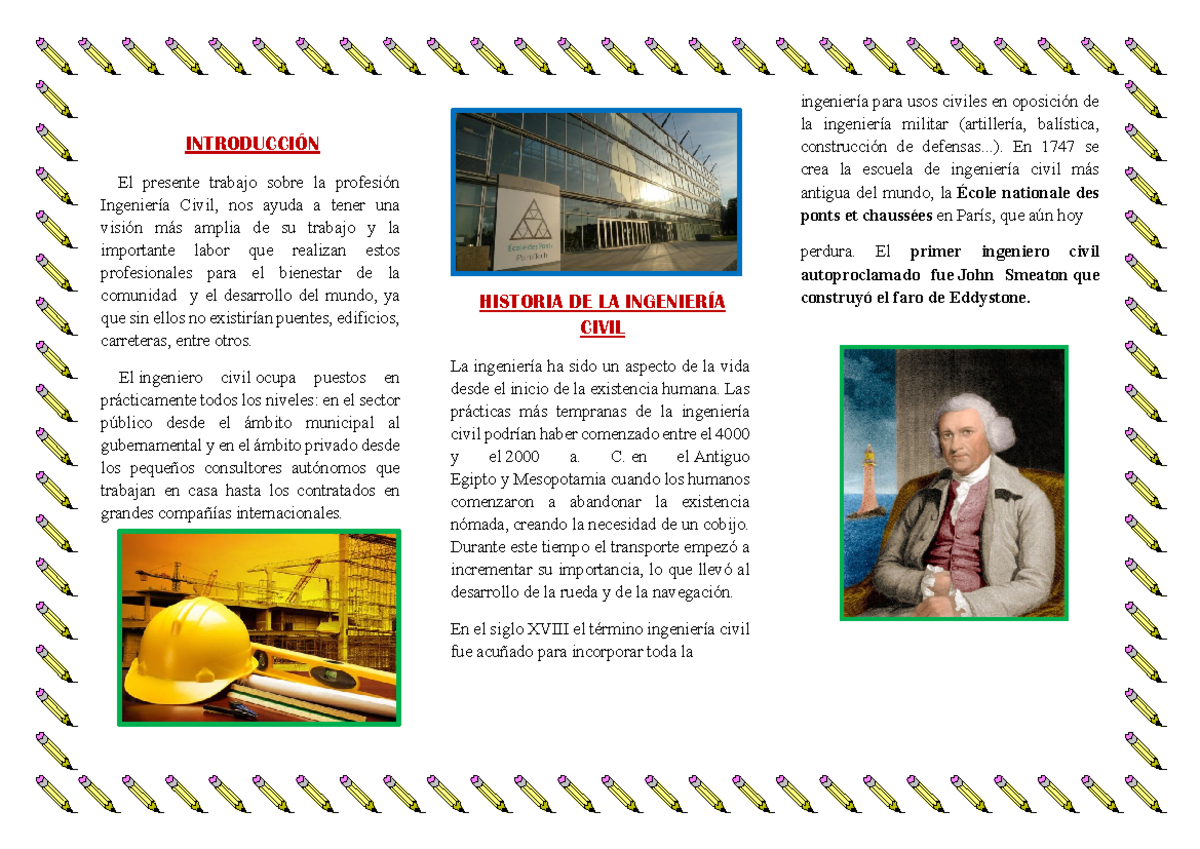 Triptico-Ingeniero-Civil 2024 - INTRODUCCIÓN El presente trabajo sobre ...