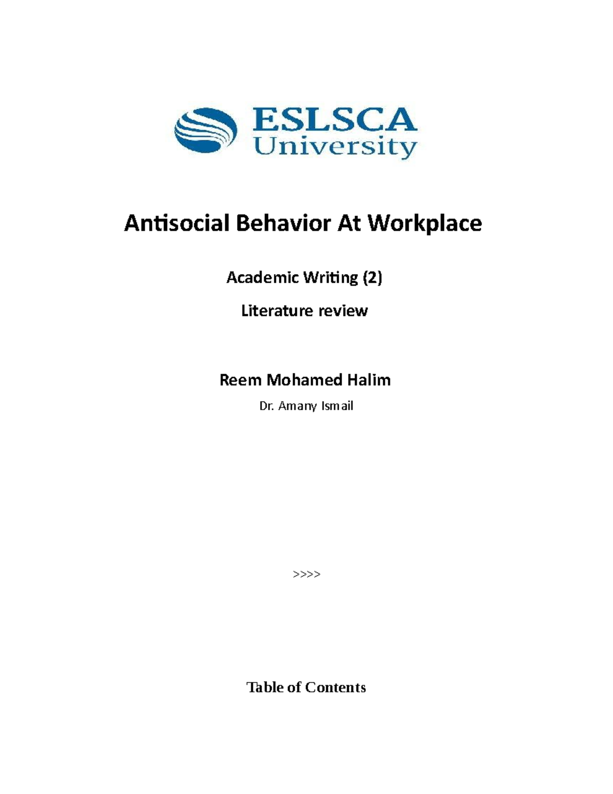 Antisocial behavior - Reem Halim -S10 - Antisocial Behavior At ...