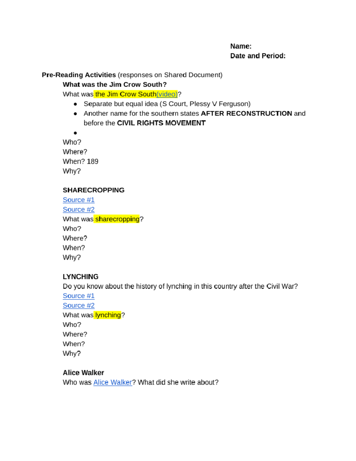 To Annotate - The Flowers by Alice Walker - Google Docs - Studocu