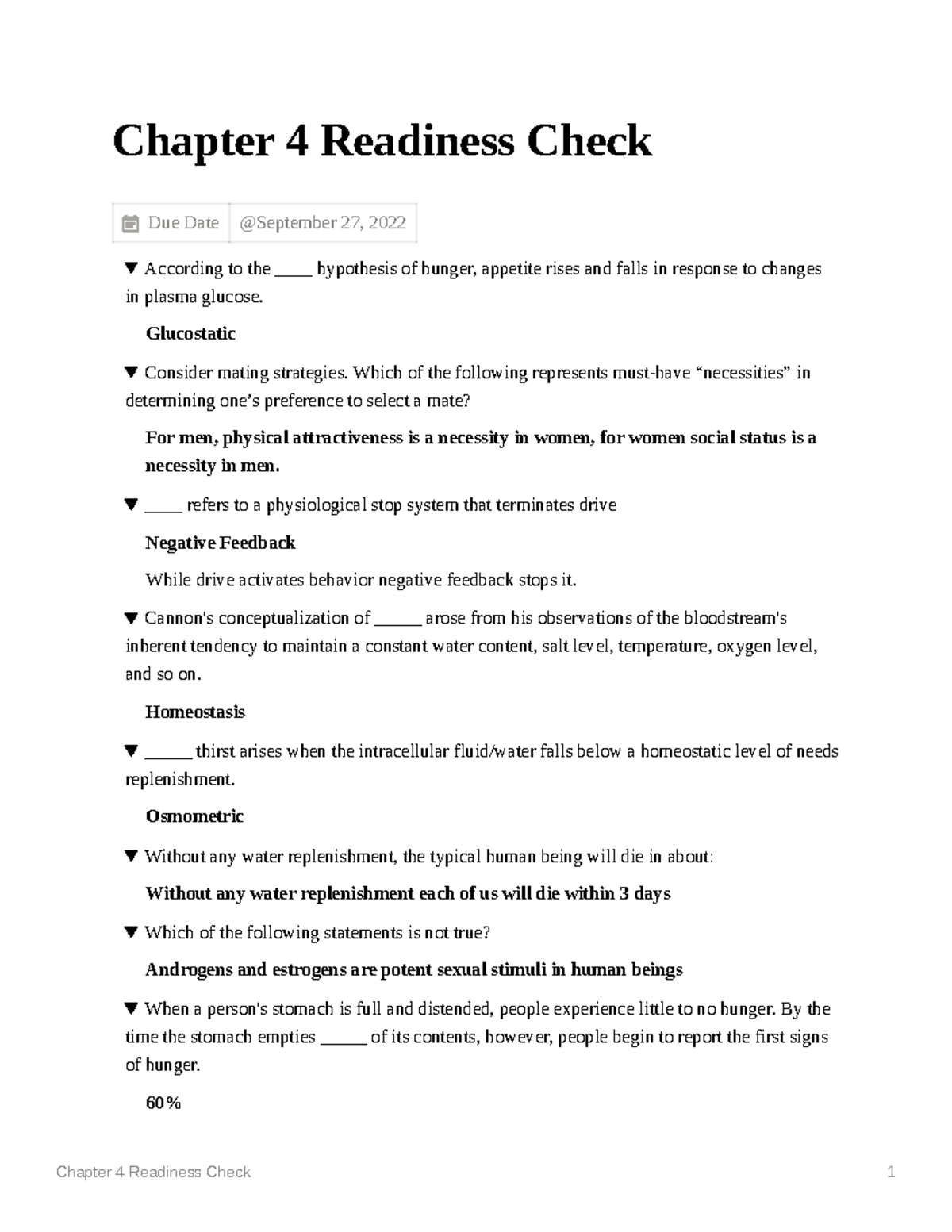 Chapter 4 Readiness Check - Chapter 4 Readiness Check 1 Chapter 4 ...