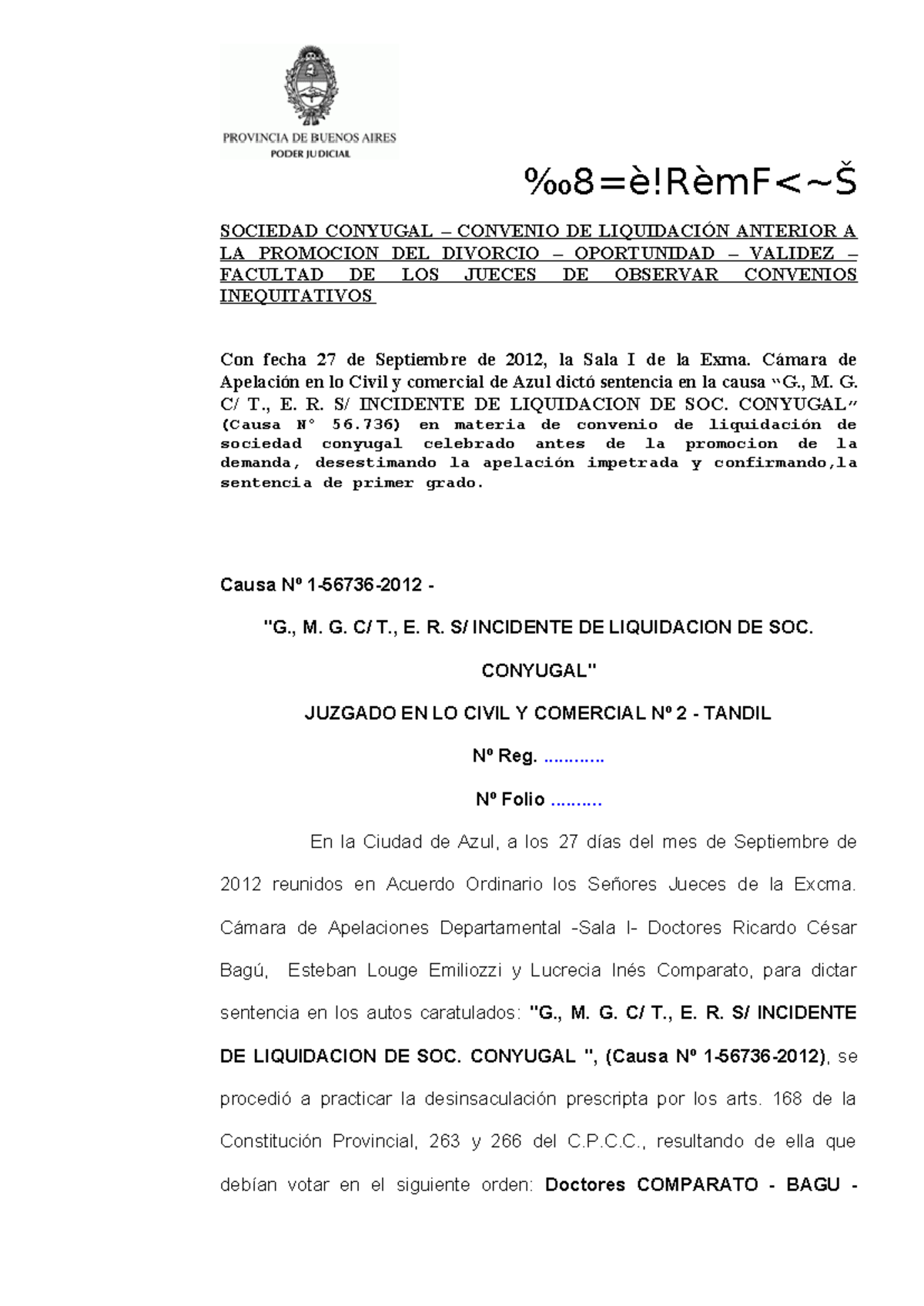 56736-Convenio-liquidacion-sociedad-facultad-observarlos-cuando-son ...