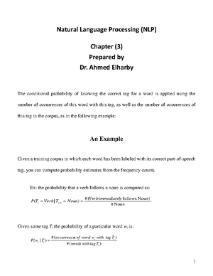 Chapter 2 - ... - Natural Language Processing (NLP) Chapter ( 2 ...