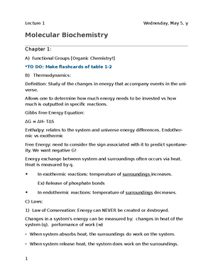 Biochem I Lectures 5-7 Fundamentals of Biochemistry - Lecture 5 A ...