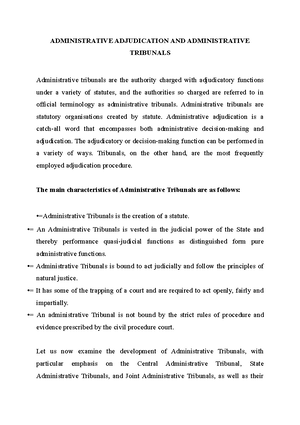 Administrative Discretion AND ITS Judicial Control - ADMINISTRATIVE ...