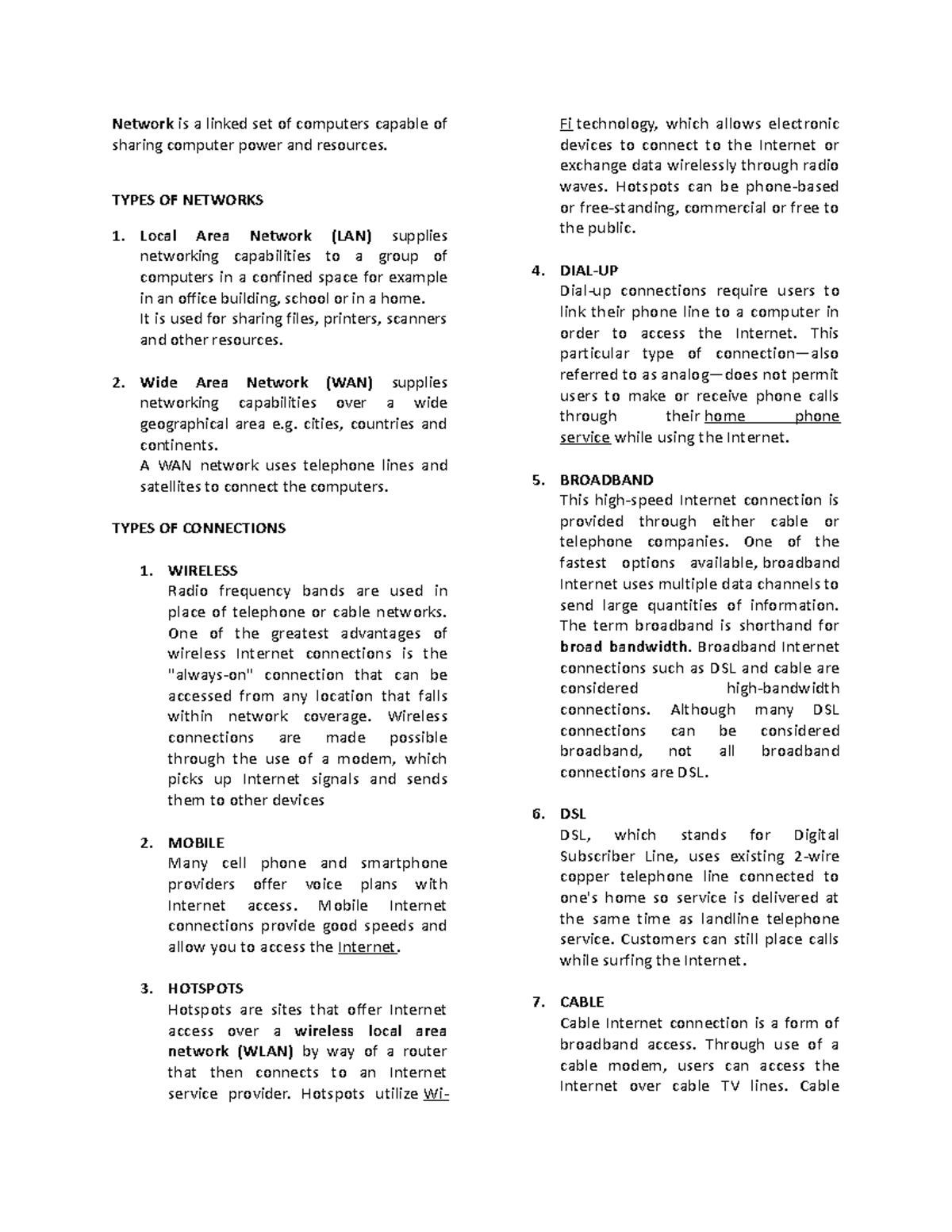 Chapter 2 Living in the IT era - Network is a linked set of computers capable of sharing ...