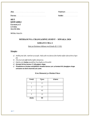 History PP2 MS - Learn - 311/2 MARKING SCHEME HISTORY AND GOVERNMENT ...