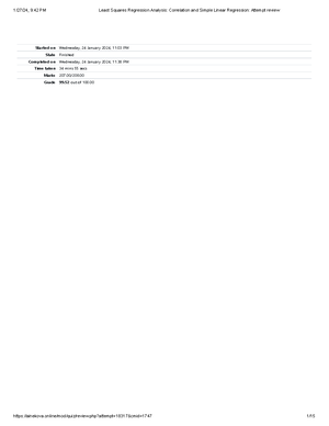Least Squares Regression Analysis Correlation and Simple Linear ...
