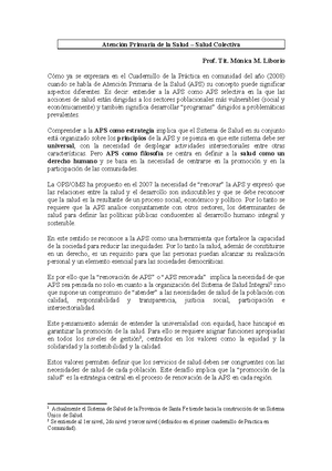 APS- niveles - resumo de APS - APS APS: es la atención asistencia ...