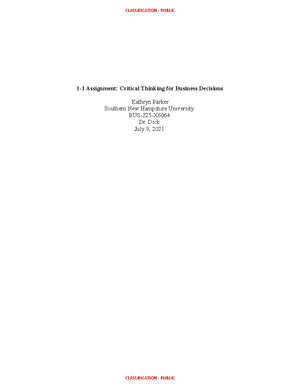 2-1 Assignment Making Difficult Decisions Using Data - Dick July 11 ...