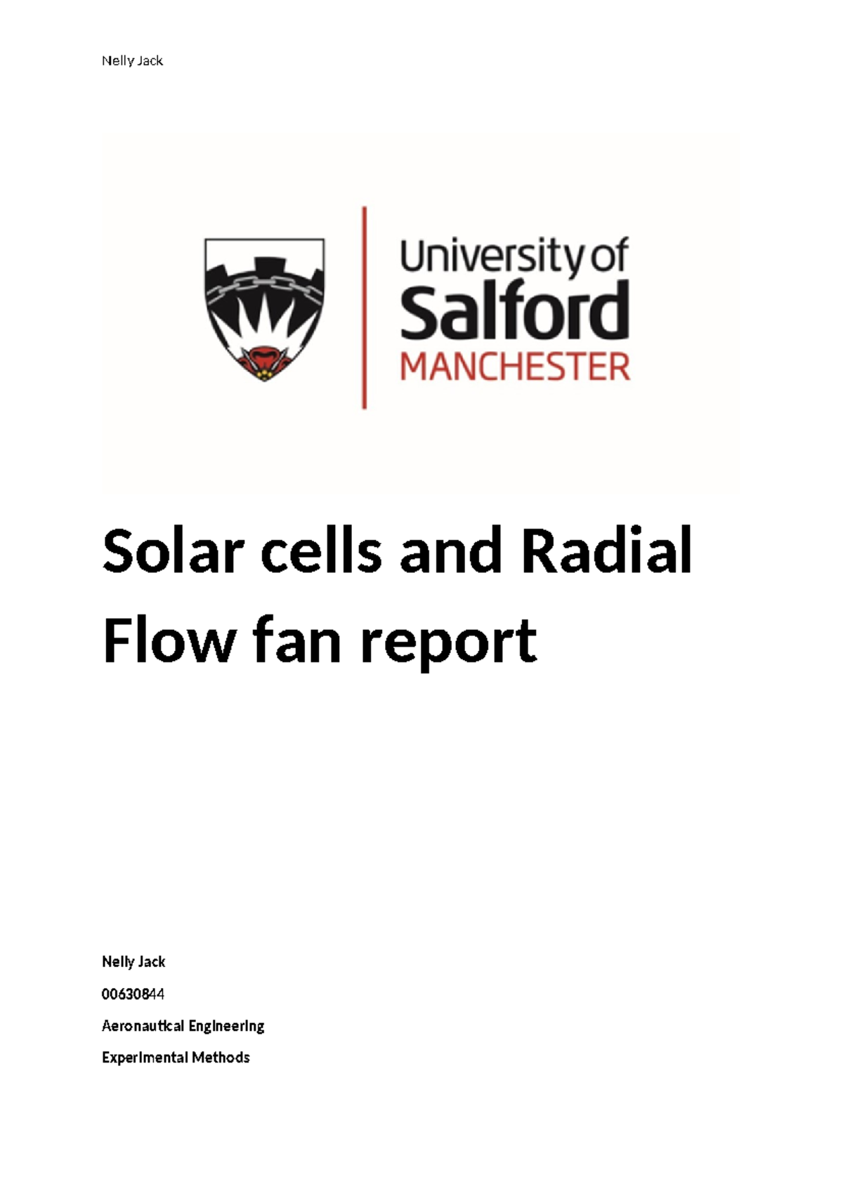 Solar and Radial flow fan report (Nelly Jack) (Auto Recovered) - Solar ...