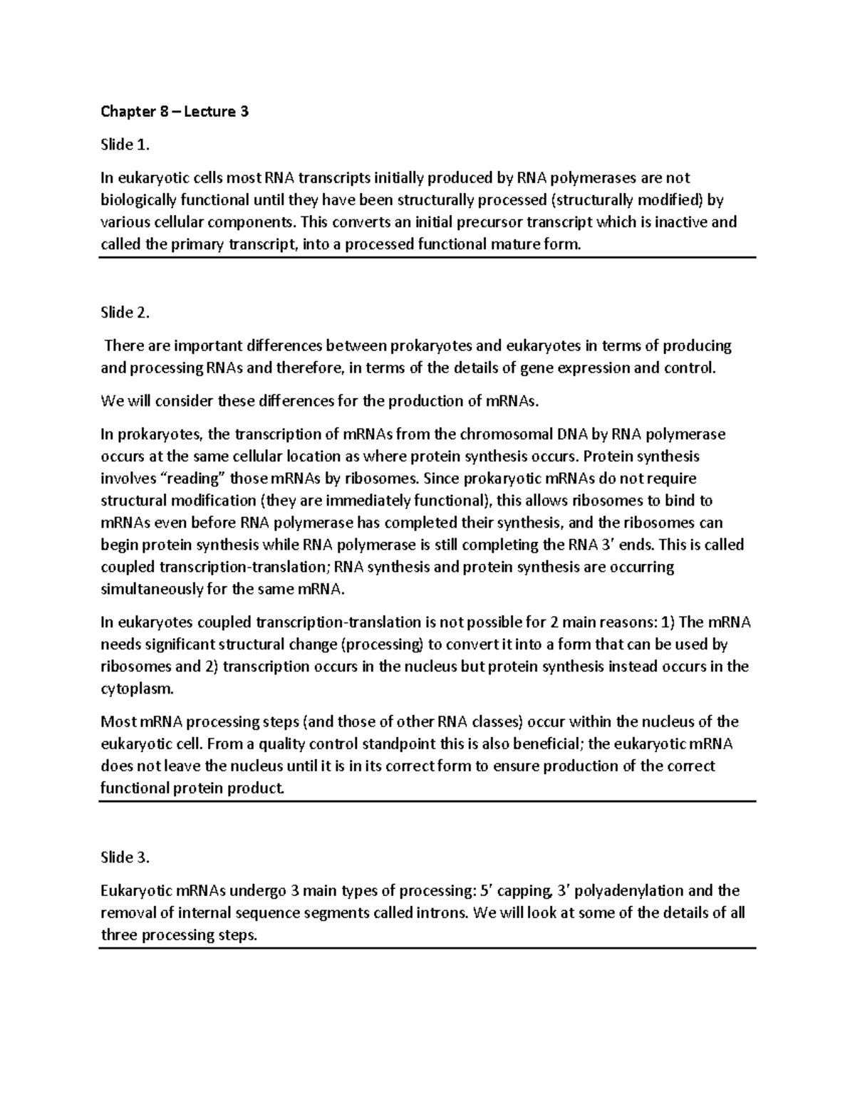 Chapter 8 - Lecture 3 - Notes - Chapter 8 – Lecture 3 Slide 1. In ...
