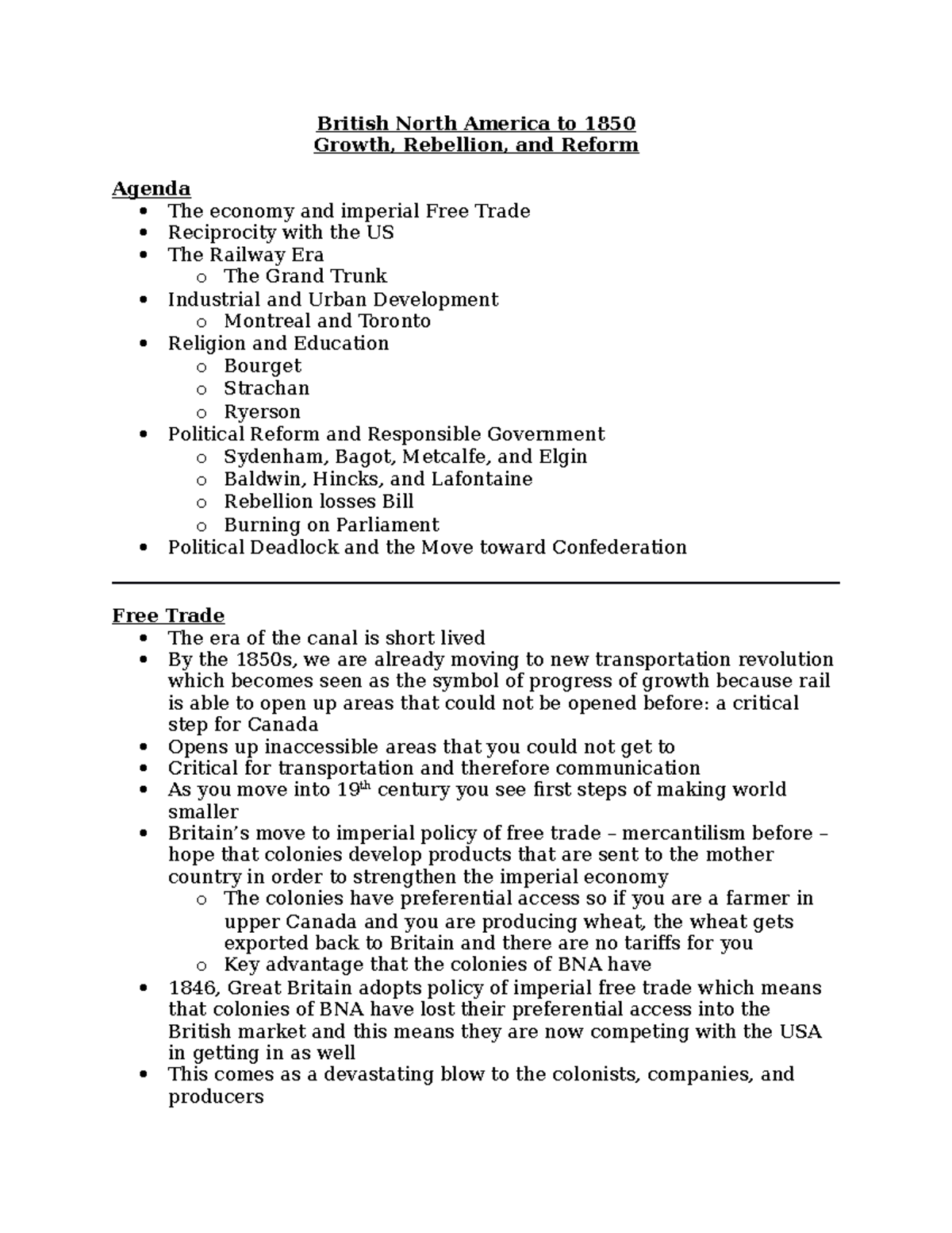 British North America to 1850 - Catholic school system 1850s decade of ...