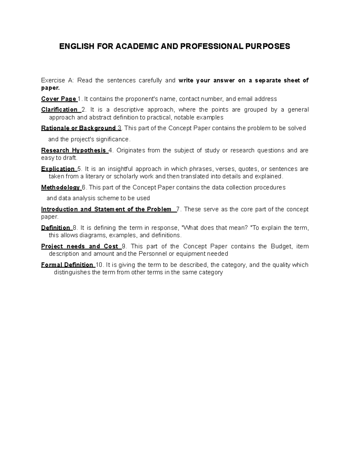 English FOR Academic AND Professional Purposes - ENGLISH FOR ACADEMIC ...