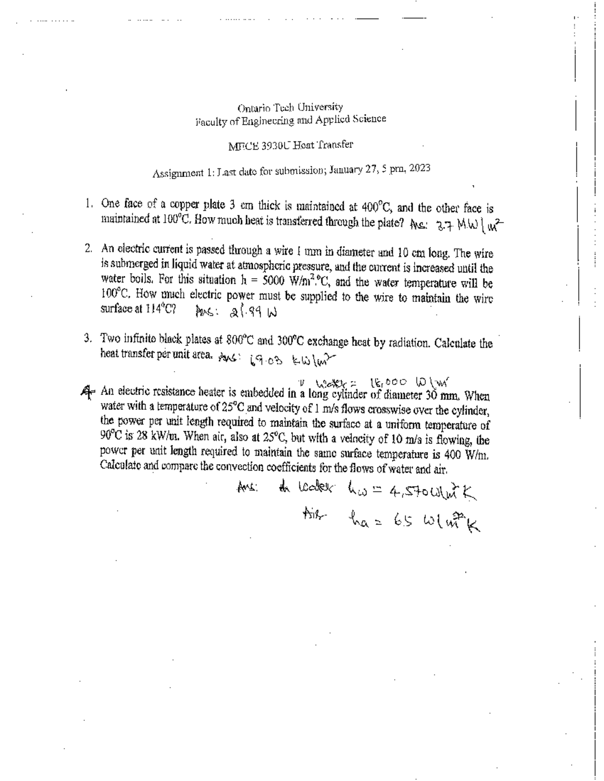 Assignment 1 Solutions - MECE3930U - Studocu