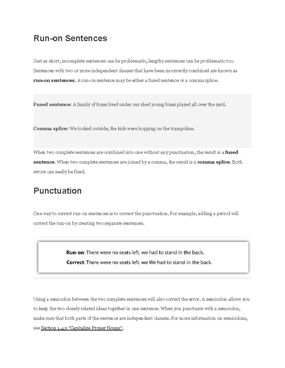 1.1 Sentence Writing part 5 - Run-on Sentences Just as short ...
