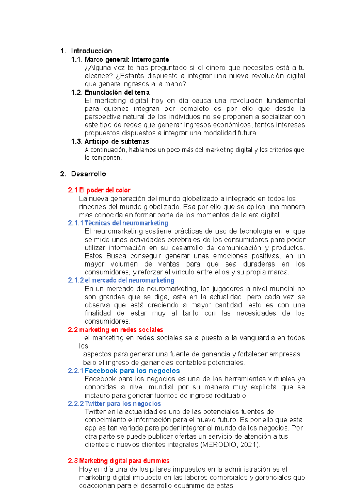 Turnitin raulex - proceso de produccion - Introducción Marco general: Interrogante ¿Alguna vez ...