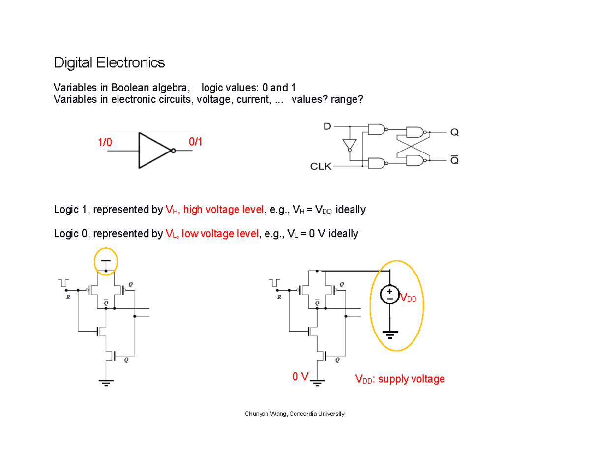 Digital-logic-circuits - COEN 314 - Chunyan Wang, Concordia University ...