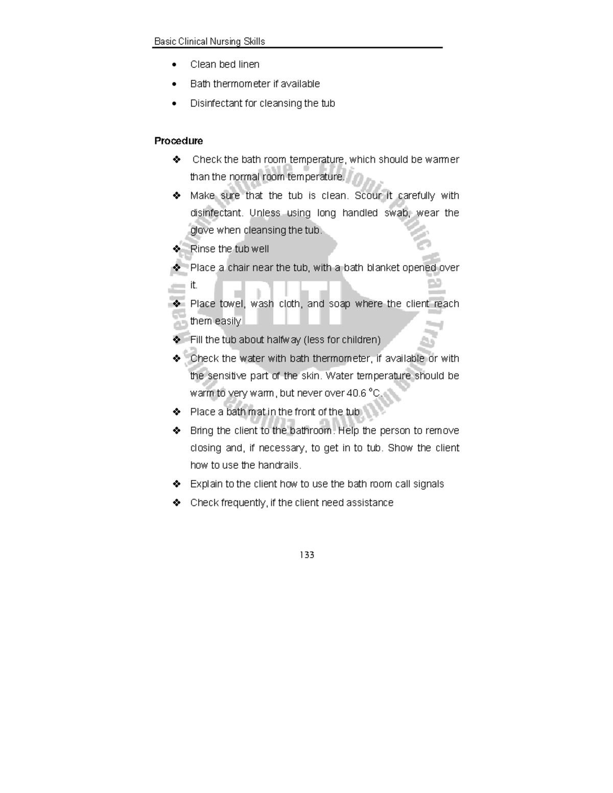 Basic Clinical Nursing Skills (45) - Basic Clinical Nursing Skills 133 ...